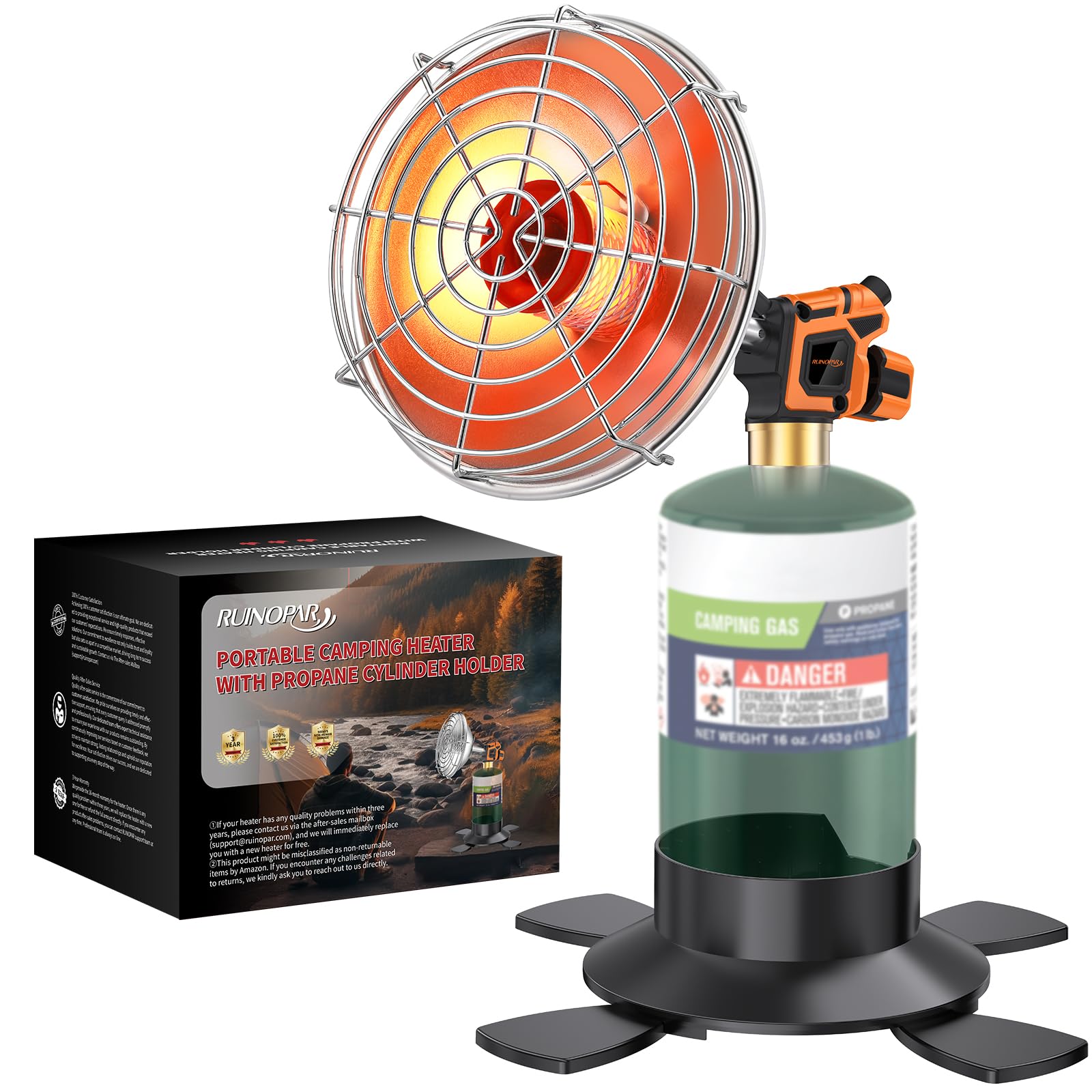 Amazon.com: Propane Heater, 9200BTU Portable Patio Heater for Outdoor ...