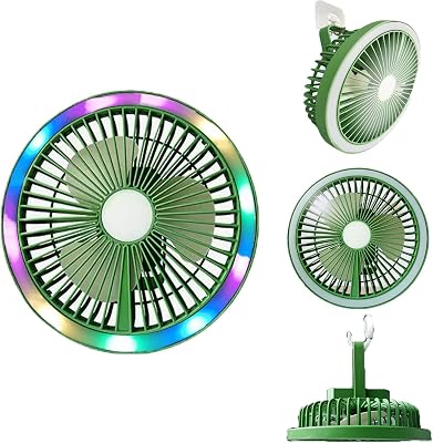 Amazon.com: Kernel's Land Rechargeable LED Fan with Remote Control with ...
