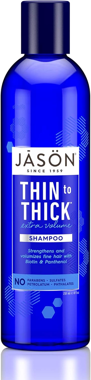 Jason Natural Cosmetics Thin to Thick Shampoo 240 ml : Amazon.co.uk: Beauty
