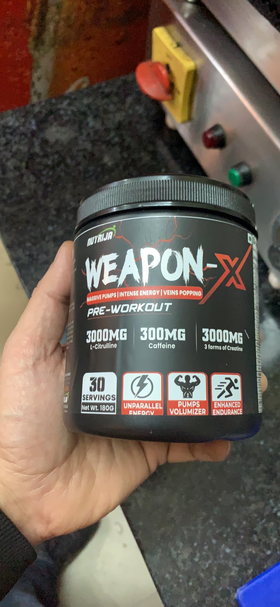 NutriJa Weapon-X Pre-Workout Powder with 21 Active Ingredients - 3 Best ...