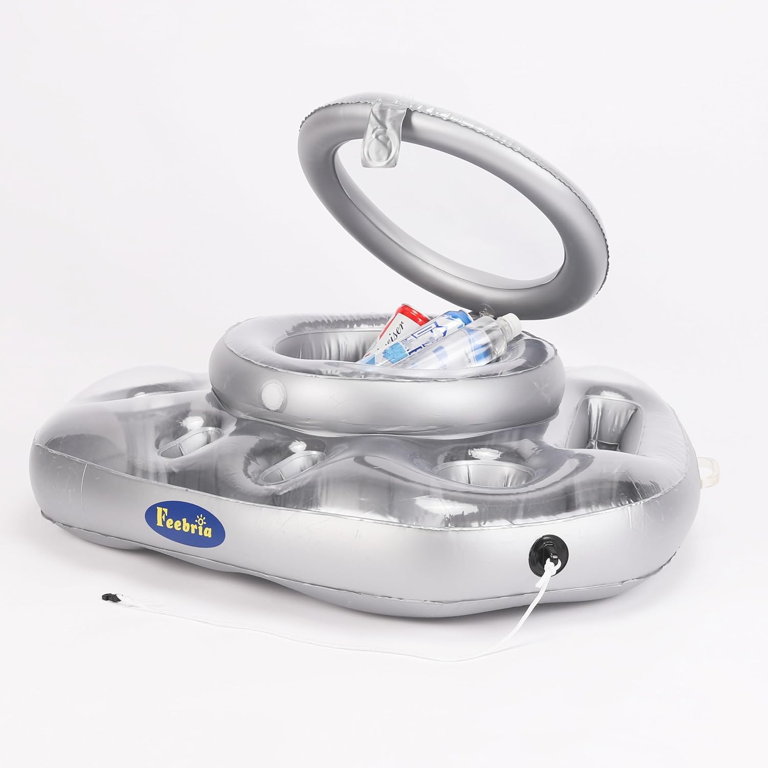 Amazon.com : FEEBRIA Pool Cooler,Floating Cooler,Inflatable Cooler,8 ...