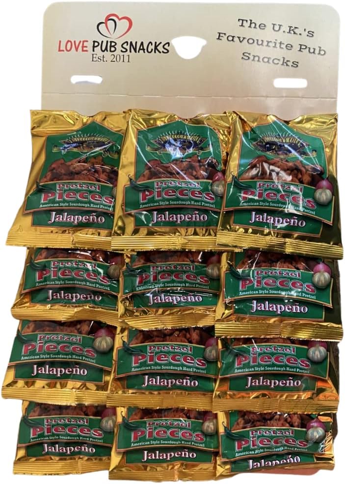 Love Pub Snacks Pretzel Pieces Jalapeno Flavour - Pub Card 12x50g ...