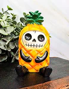 Amazon.com: Statues Figurines Funny Decor Skeleton Fruity Pina Tropical ...