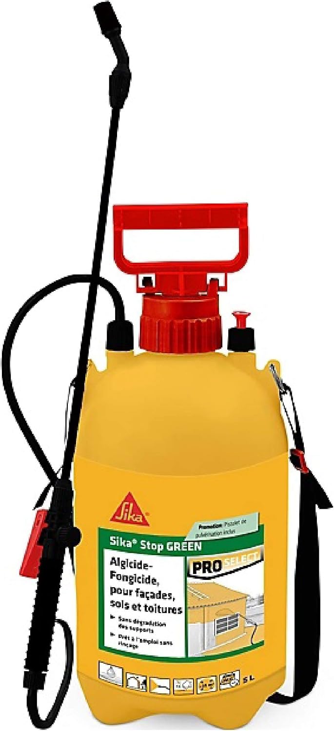 Sika Stop GREEN, Traitement algicide et fongicide anti-traces vertes ...