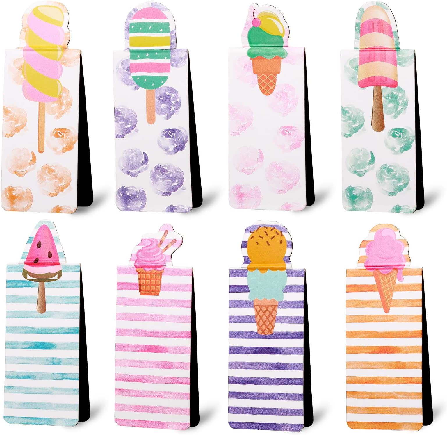 Amazon.com: 24 Pcs Summer Magnetic Bookmarks for Kids, Ice Cream Theme ...