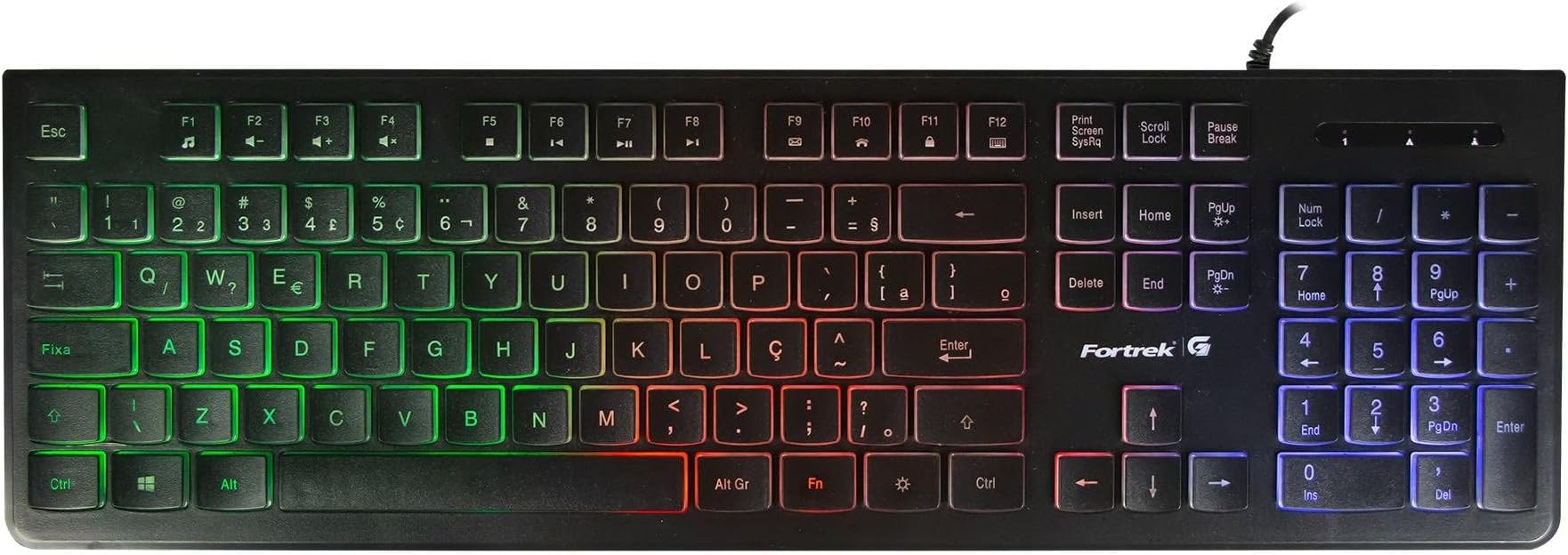 Fortrek Teclado Gamer Mecânico RGB GPRO PLUS K7 BLACK EDITION FORTREK G ...