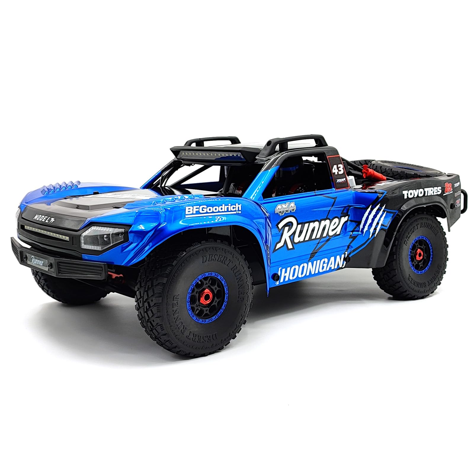 Amazon.com: FSRC RC Truck1/7 Model TT 6S/8S Blue/Red High-Speed Off ...