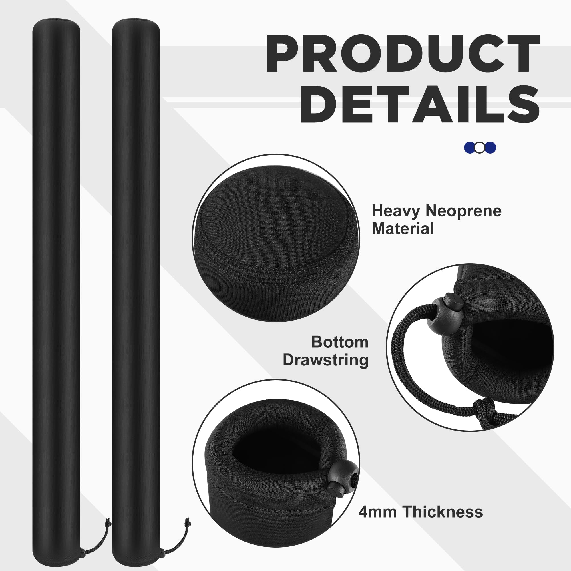 Snapklik.com : DECOHS 48 Inch Boat Trailer Guide Pole Cover- Neoprene ...
