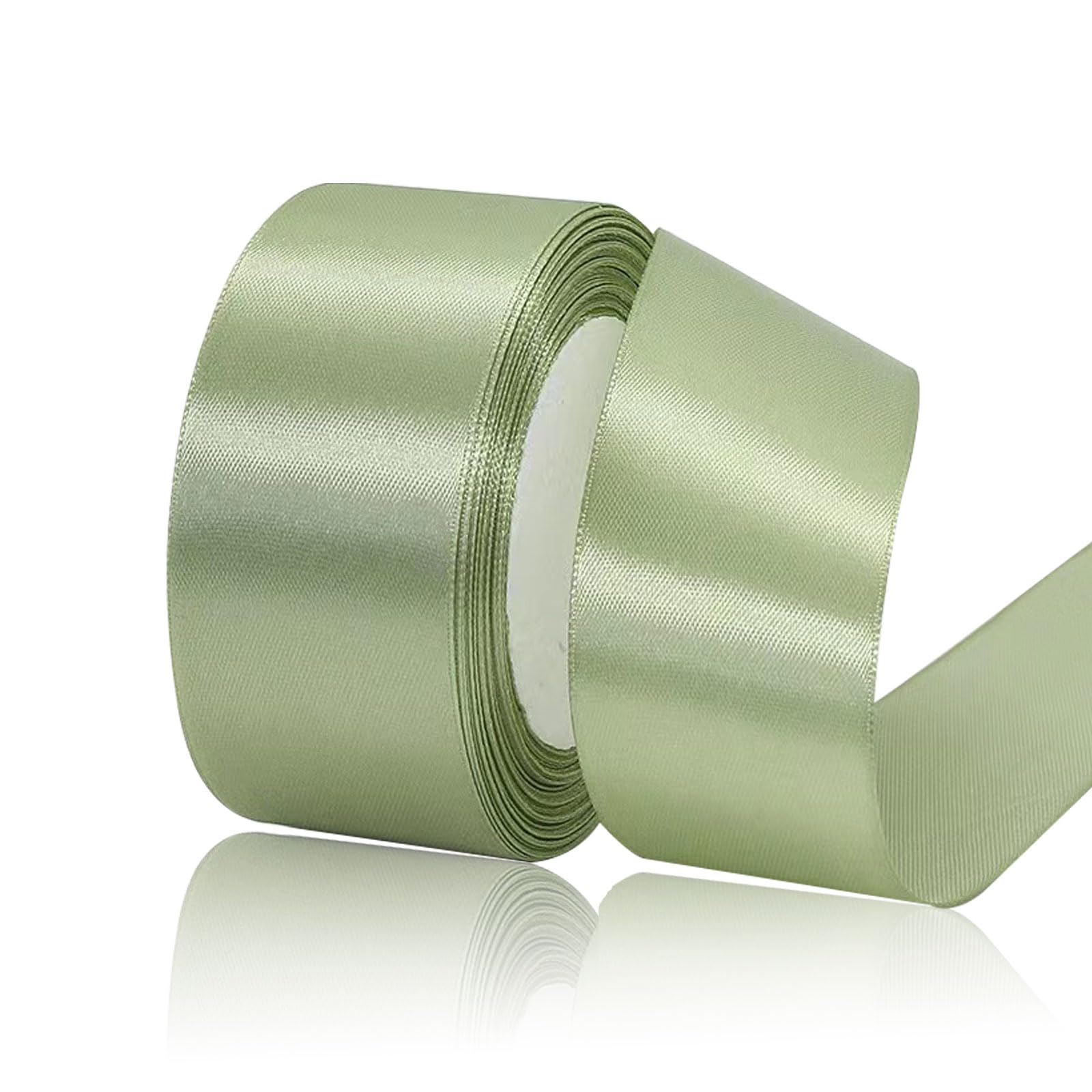 Amazon.com: Sage Green Ribbon 1 1/2 Inch x 25 Yards, Solid Color Light ...