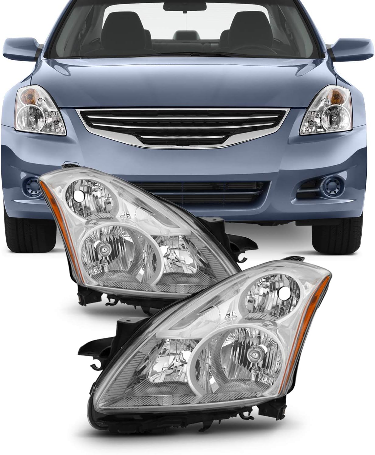 Amazon.com: AKKON - For Black 2000 2001 Maxima Headlights Front ...