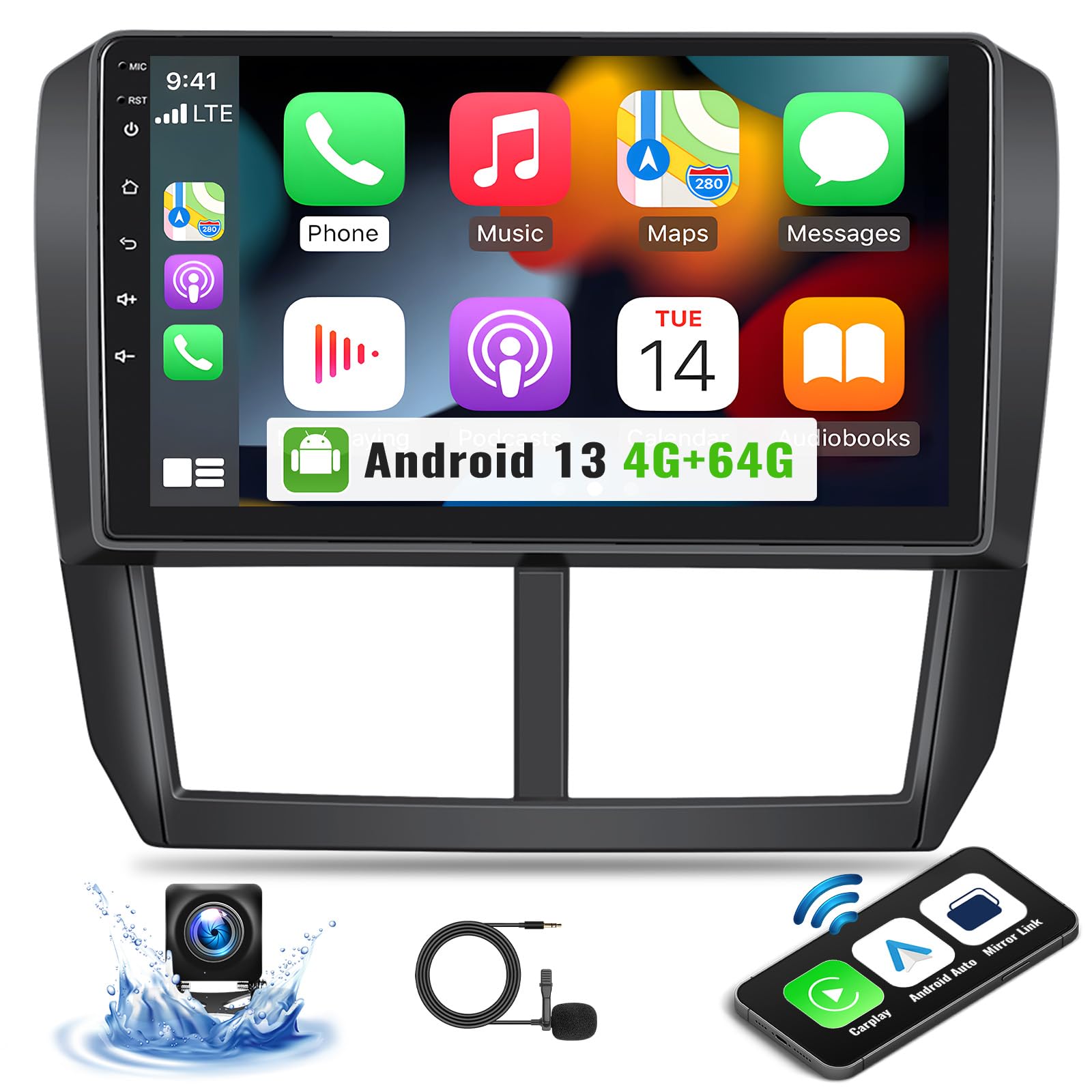 Amazon.com: UNITOPSCI 4G+64G 8 Core Android 13 Car Stereo for Subaru ...