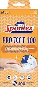 Spontex Protect 100 Disposable Gloves - Medium, 100pk : Amazon.co.uk ...