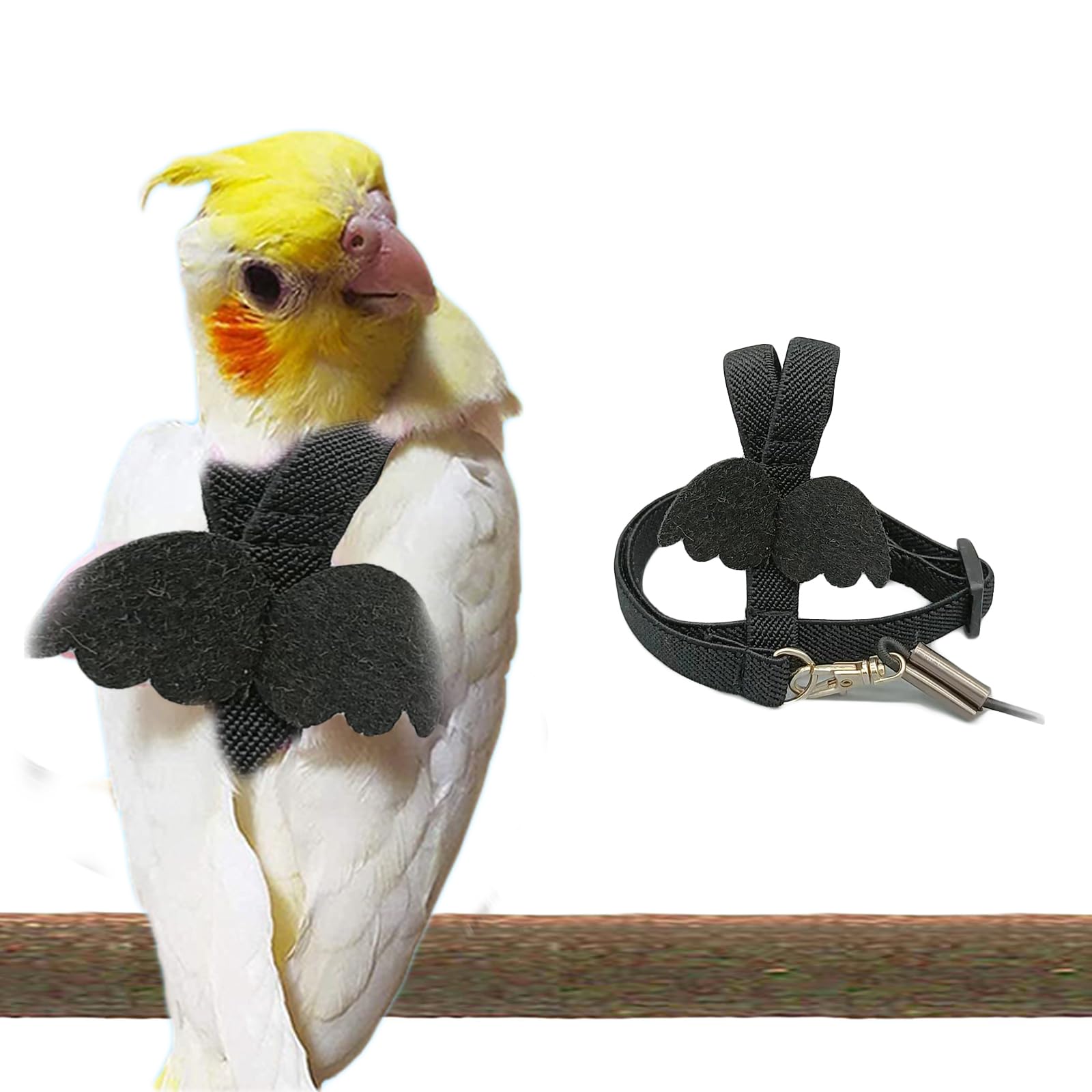 Aviator Harness Adjustable Parrot Harness Leash – Nylon Flight Traction ...