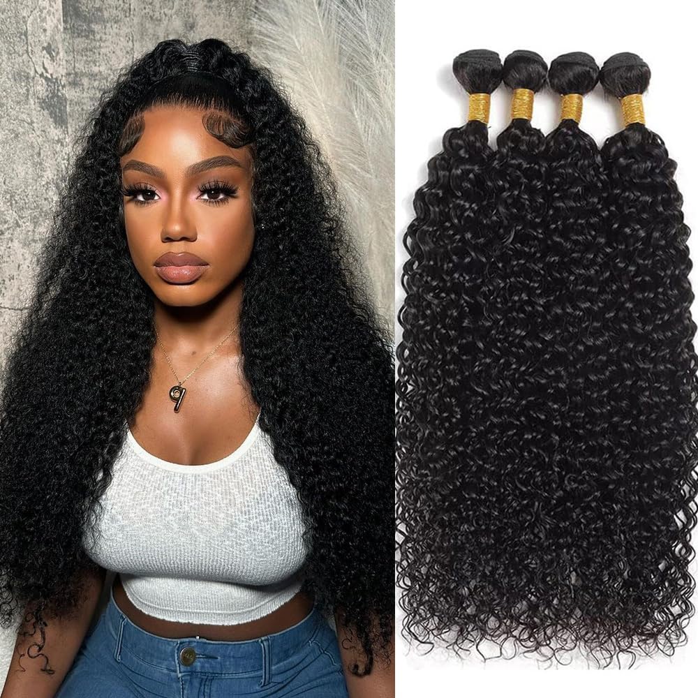 Amazon.com: Ralisa Water Wave 4 Bundles Brazilian Water Wave Human Hair Bundles Wet and Wavy ...