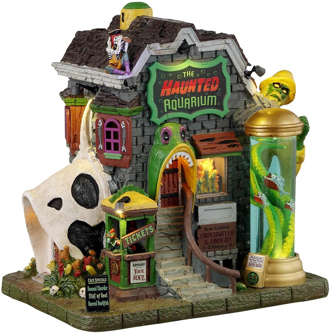 Amazon.com: Lemax Haunted Aquarium, Battery Operated (4.5V) #35001 ...