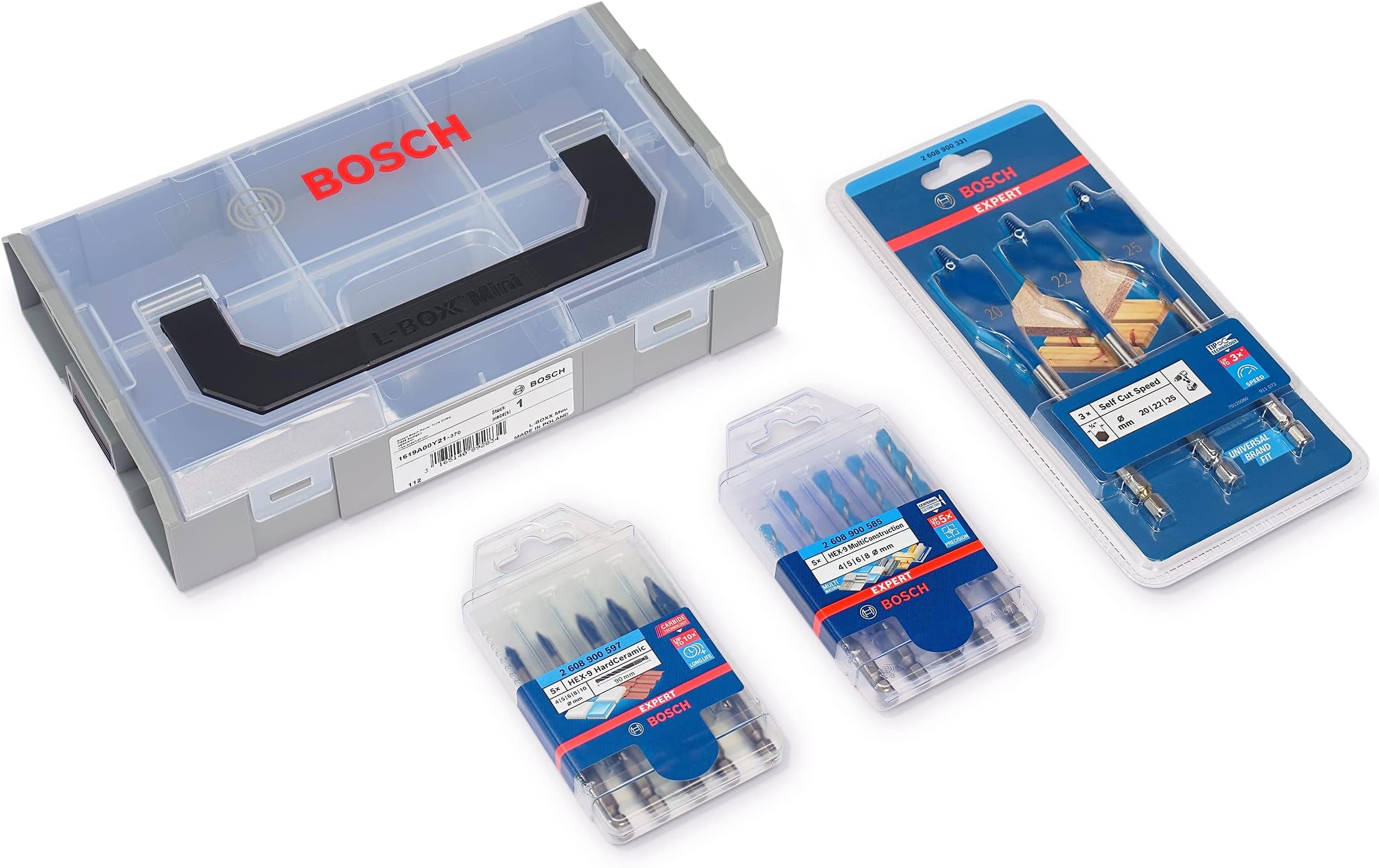 Bosch Accessories Expert Kits de Forets HEX-9 plus Mini L-Boxx ...