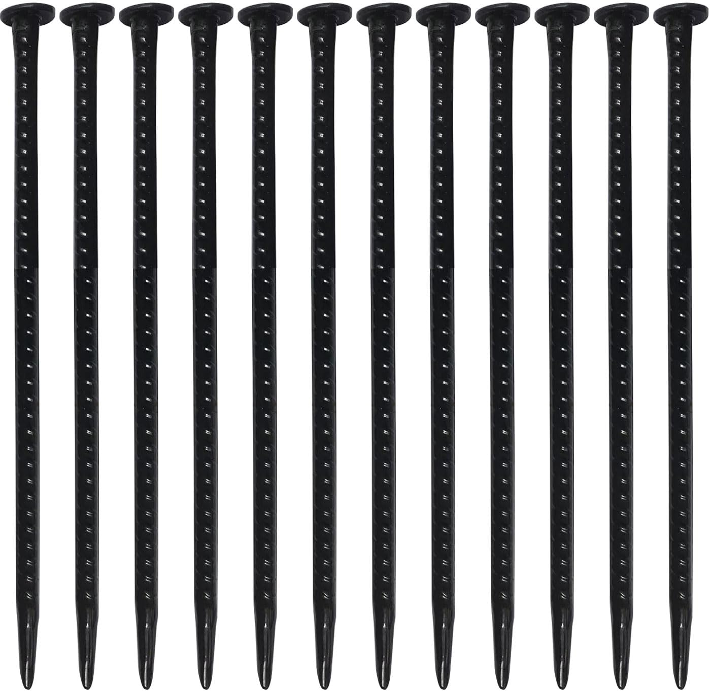 RiYii HEI 16 Pack Garden Rebar Stakes 3/8" High Thick J Hook Heavy Duty ...