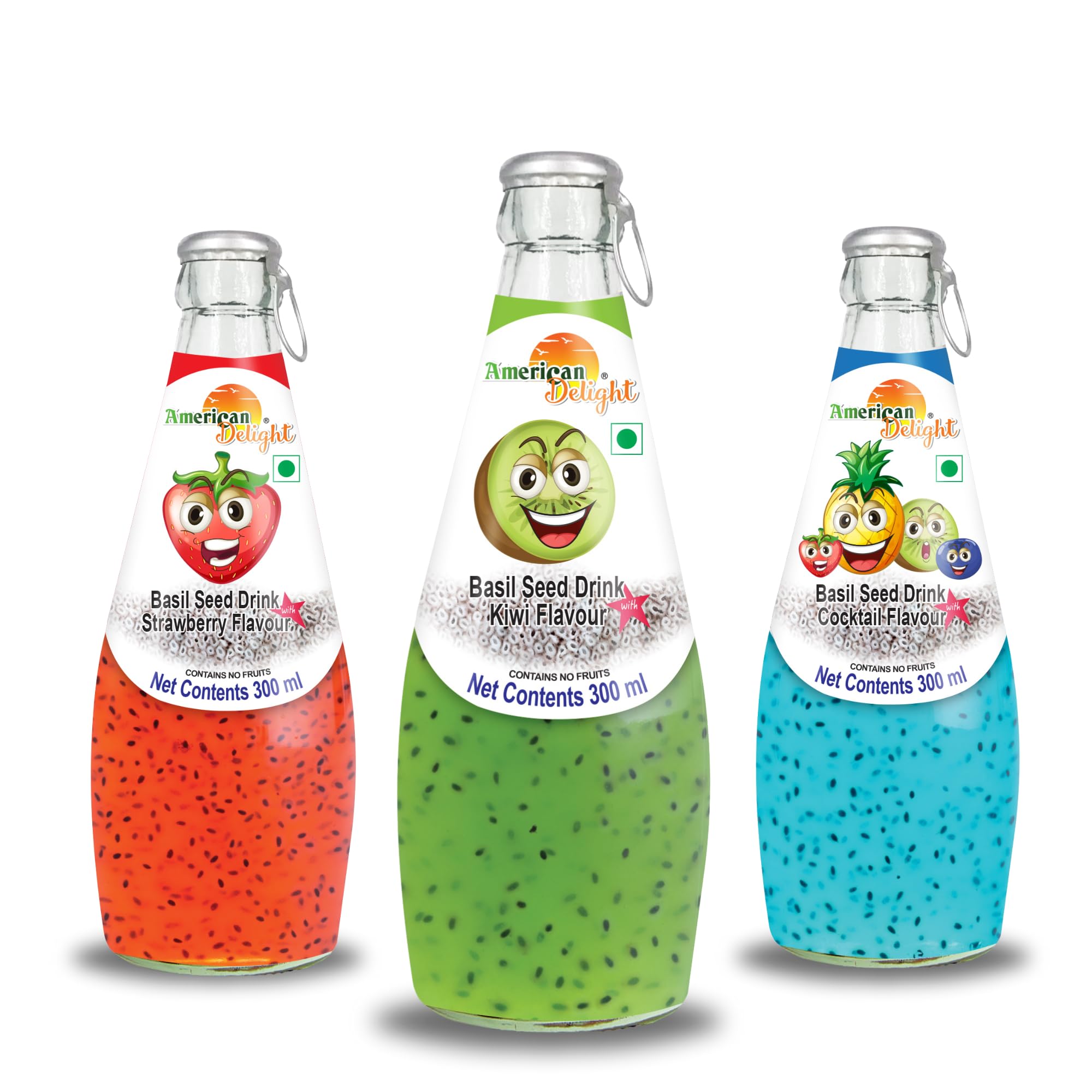 American Delight Flavored Drink with Basil Seed | Assorted Kiwi ...