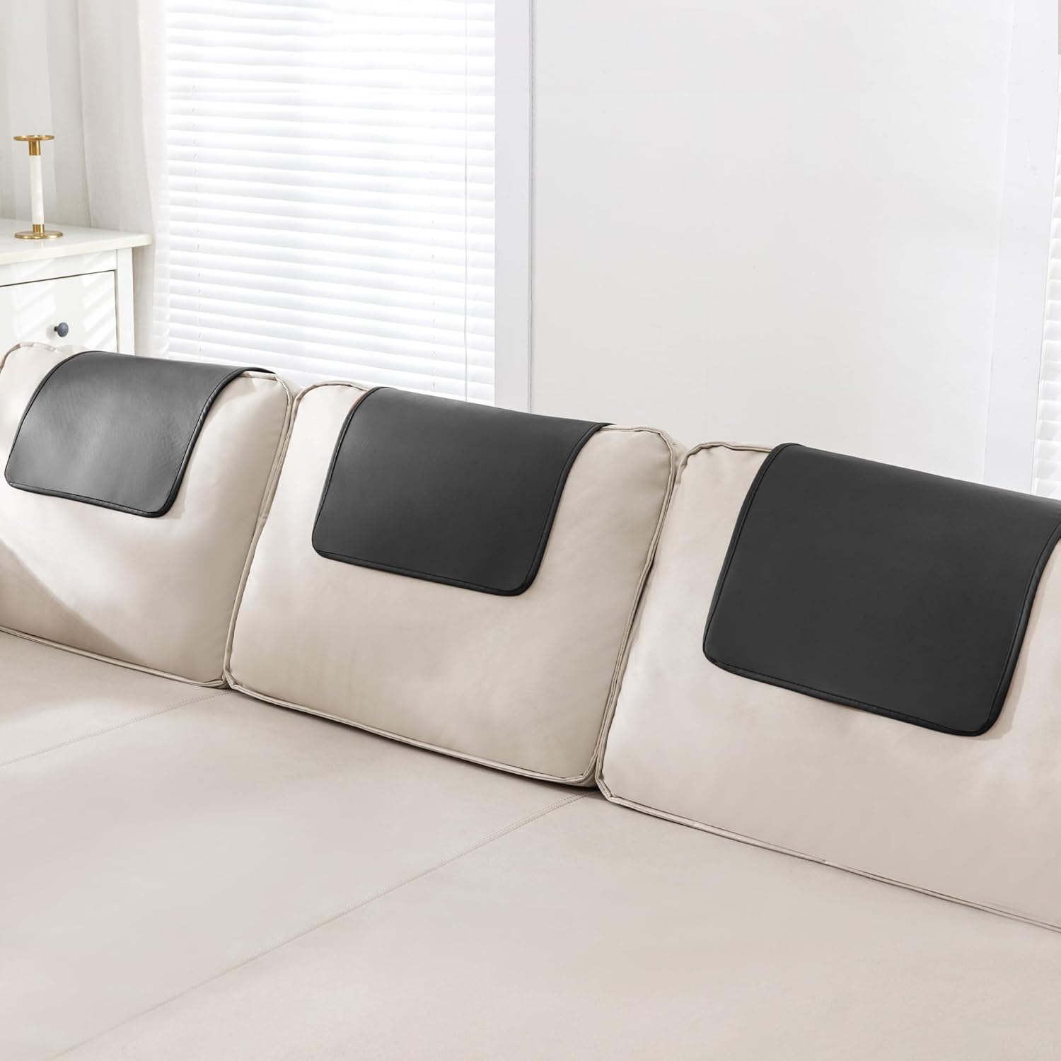 Amazon.com: CZL 3 Pieces Recliner Headrest Cover for Recliners Non Slip Back Sofa Headrest ...