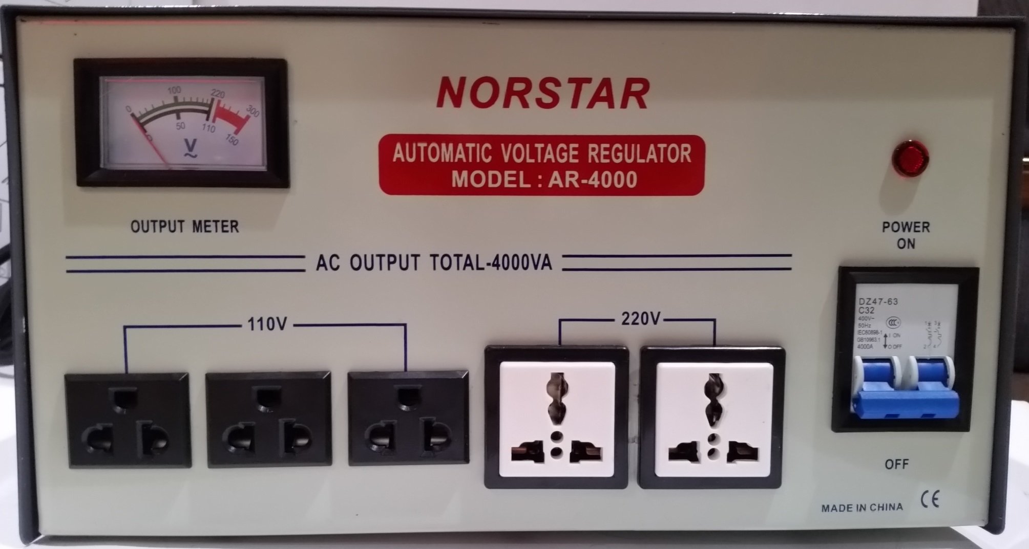 Norstar 4000 Watt Step Up and Down Voltage Transformer with Automatic ...