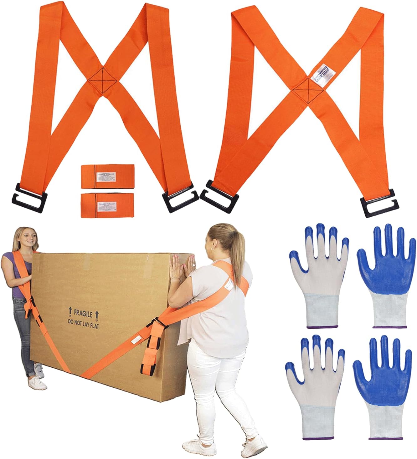 Moving Straps（4.5cm of Width）,2 Person Adjustable Moving Straps ...