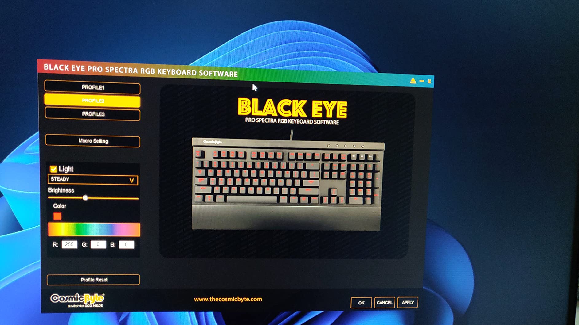 Amazon.in: Buy Cosmic Byte CB-GK-30 Black Eye PRO Wired Per Key RGB ...