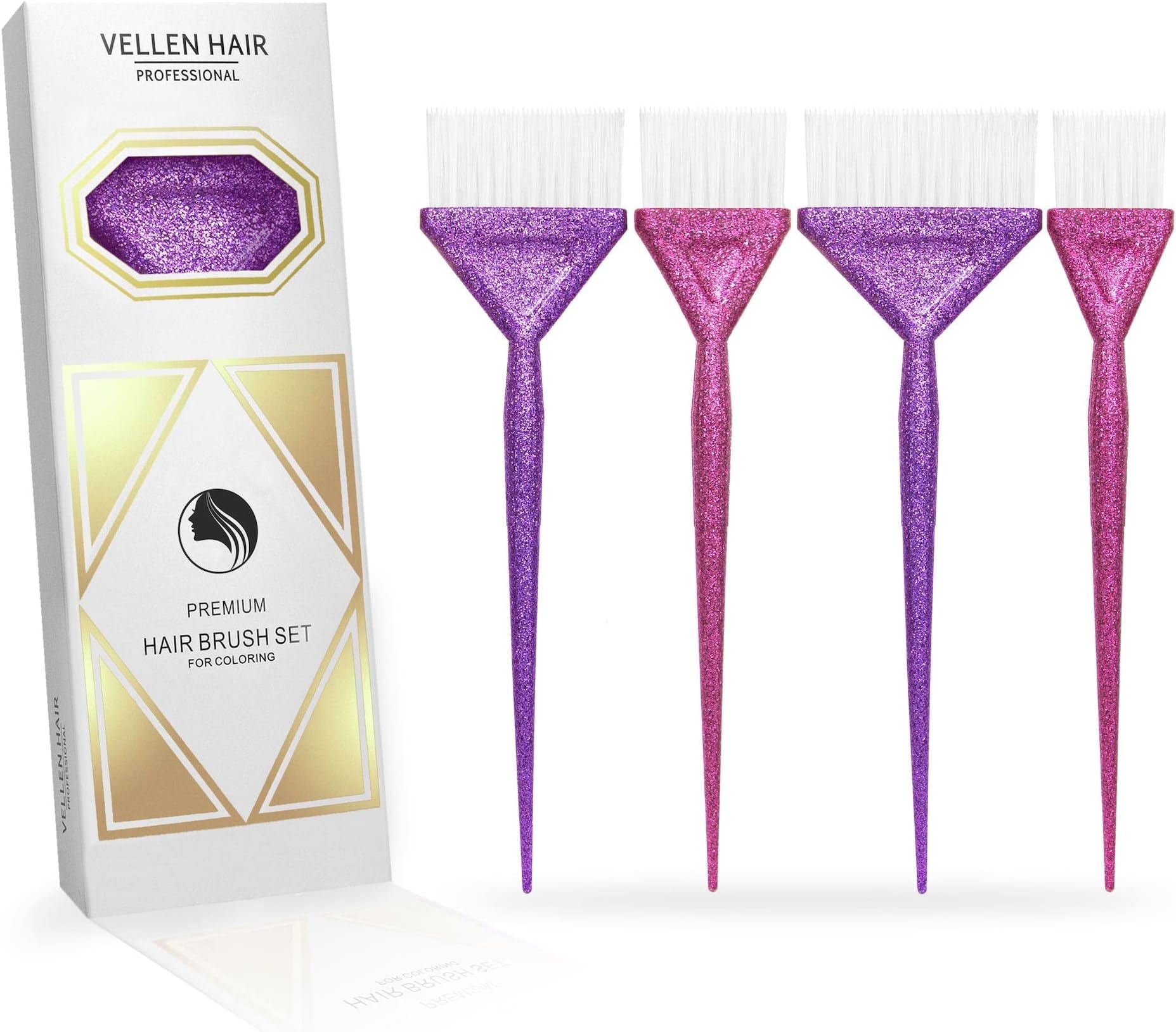 Amazon.com : Vellen Hair Color Brush Set, 4 different sizes for smooth ...