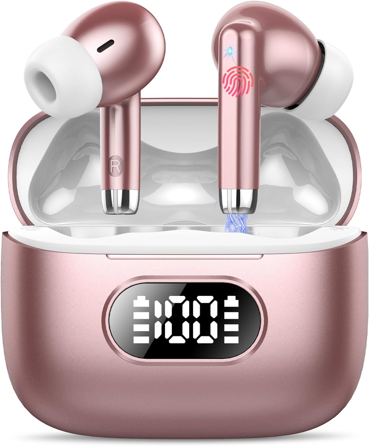 Amazon.com: Wireless Earbuds, Bluetooth Headphones 80Hrs Deep Bass ...