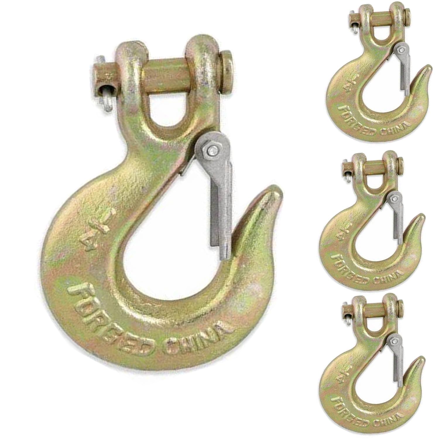 Amazon.com: Yision 4 Pack Heavy Duty Forged Steel Clevis Slip Hook 1/4 ...