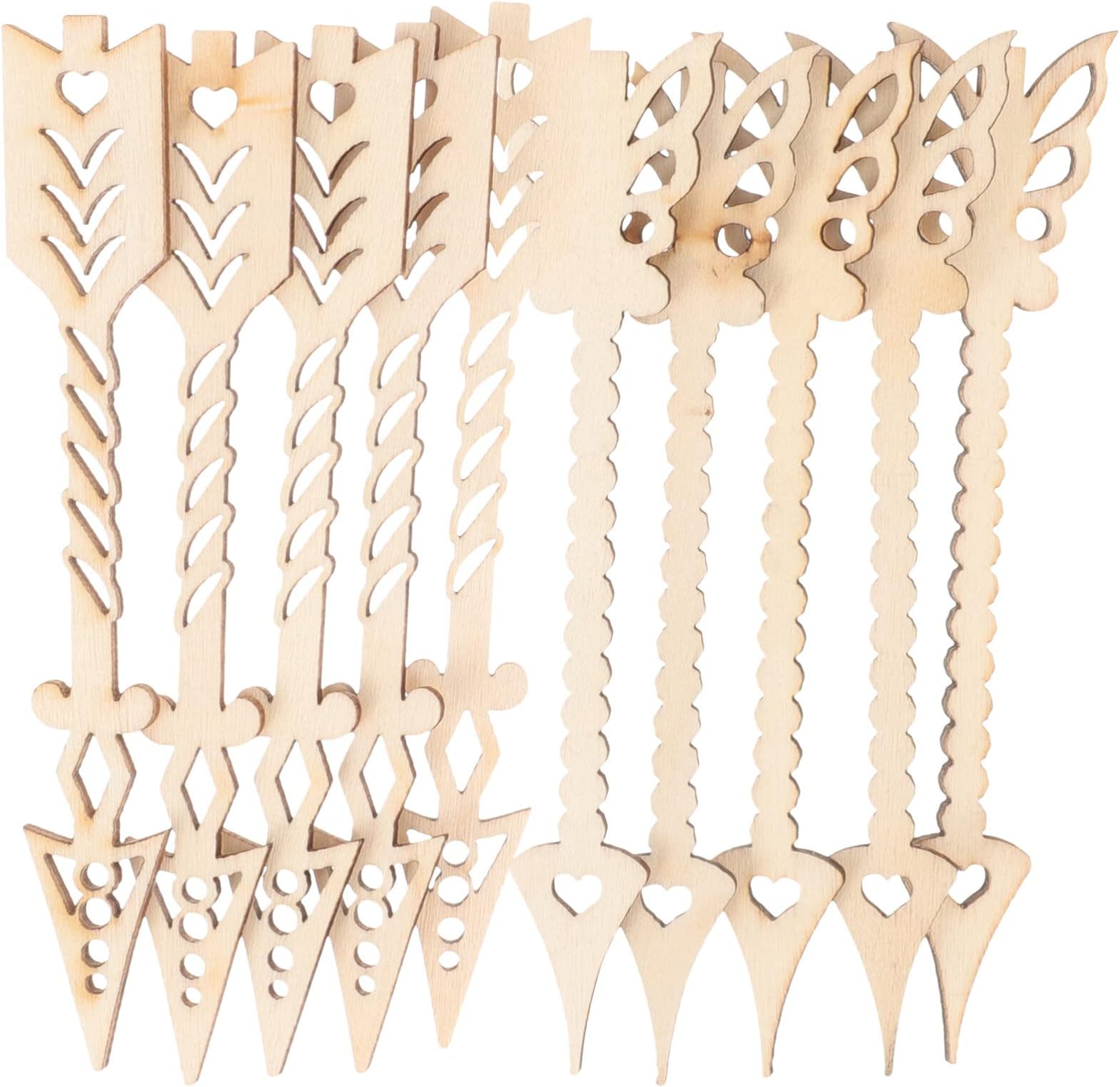 Amazon.com: COHEALI 10pcs Hollow Arrow DIY Craft Ornaments Craft DIY ...