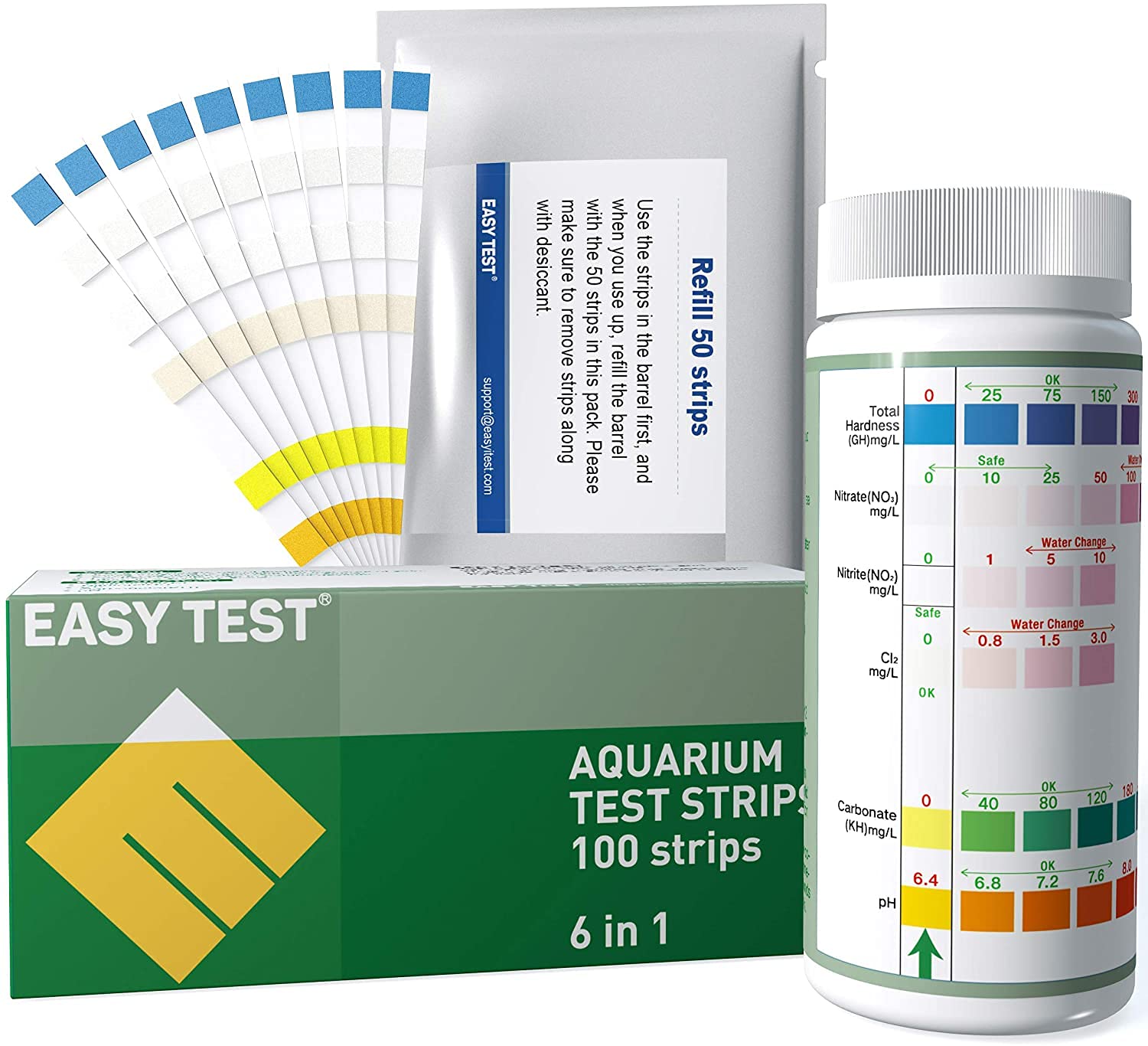 Aquarium Test Strips 50 50 Refill Strips Aquarium Test Kit | Desertcart ...