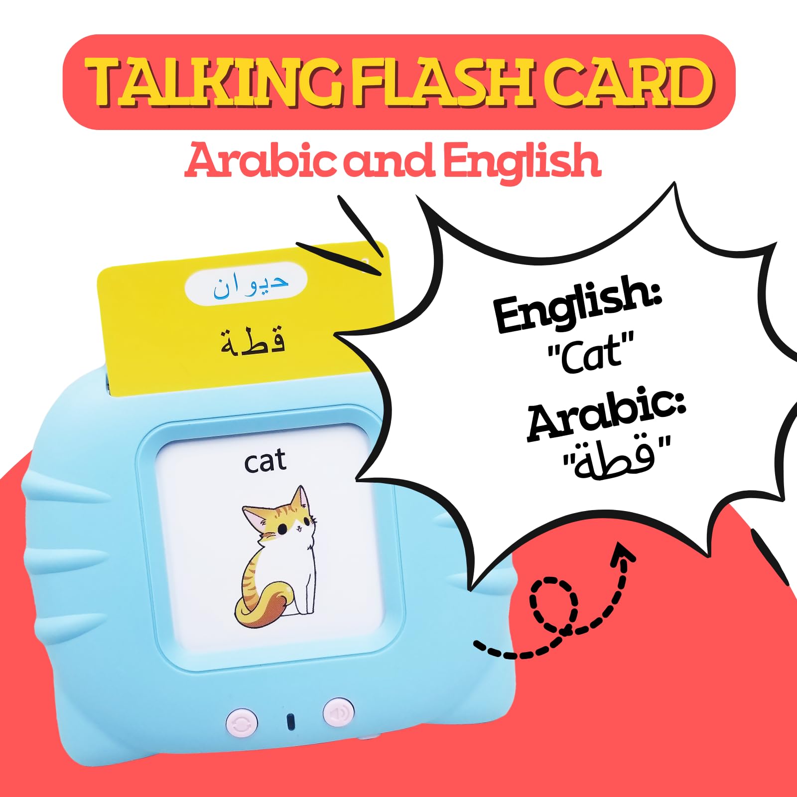 Snapklik.com : ZeenKind 510 Sight Words Arabic Talking Flash Cards For ...