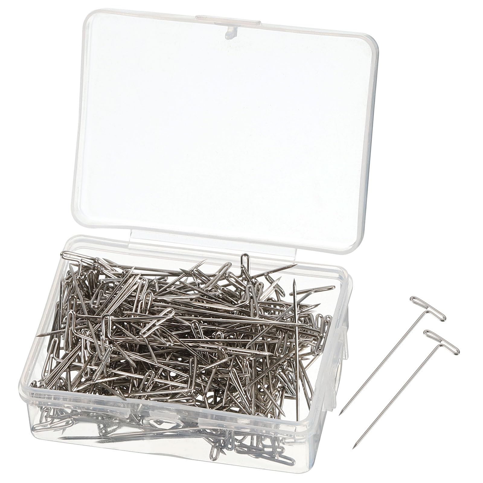 Amazon.com: uxcell T Pins, 200 Pcs 1.5 Inch - Nickel Plated Steel Wire ...