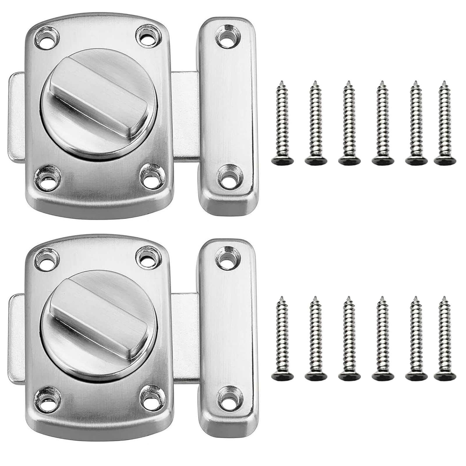 2 x Door Locks Door Bolts for Internal Doors Door Latches for Bathroom ...