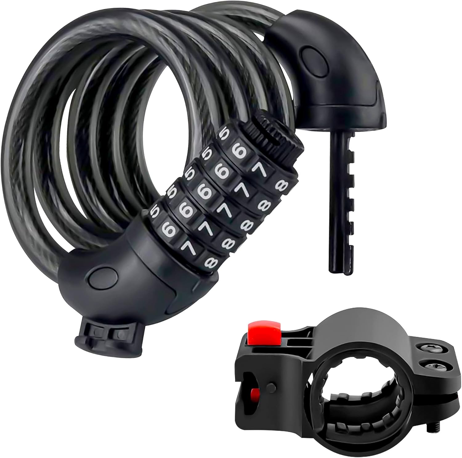 Amazon.com: 4Ft Bike Lock Cable - 5 Digit resettable Bike Lock ...