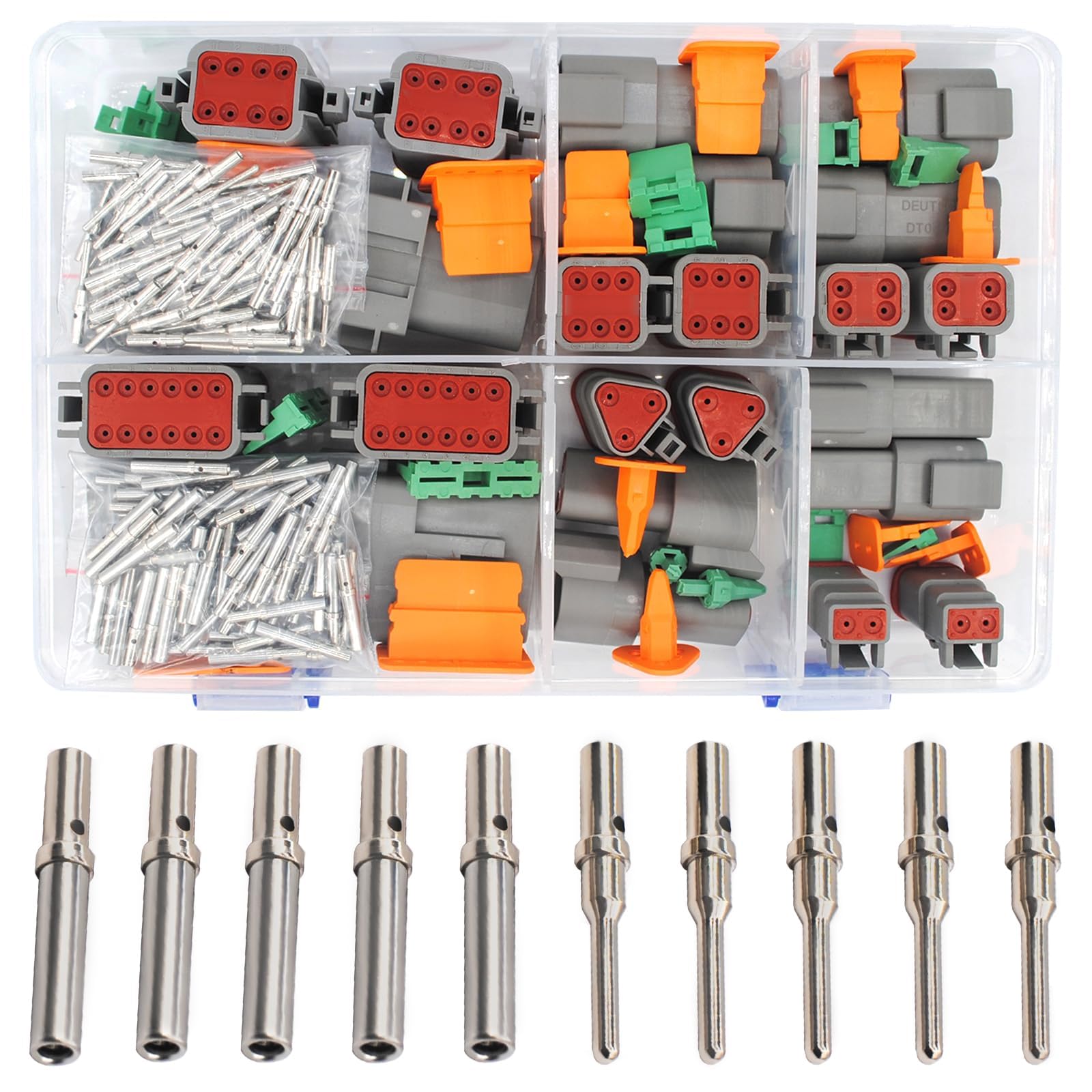 Yoiimiya 188PCS Deutsch DT Gray Connector Kit With 16 Solid Contacts In ...
