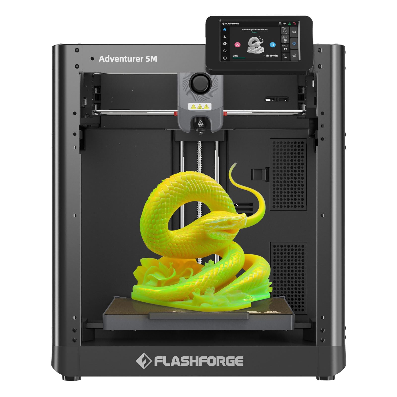 FLASHFORGE Adventurer 5M 3D Printer, 600 mm/s High Speed Printing, 12 x ...