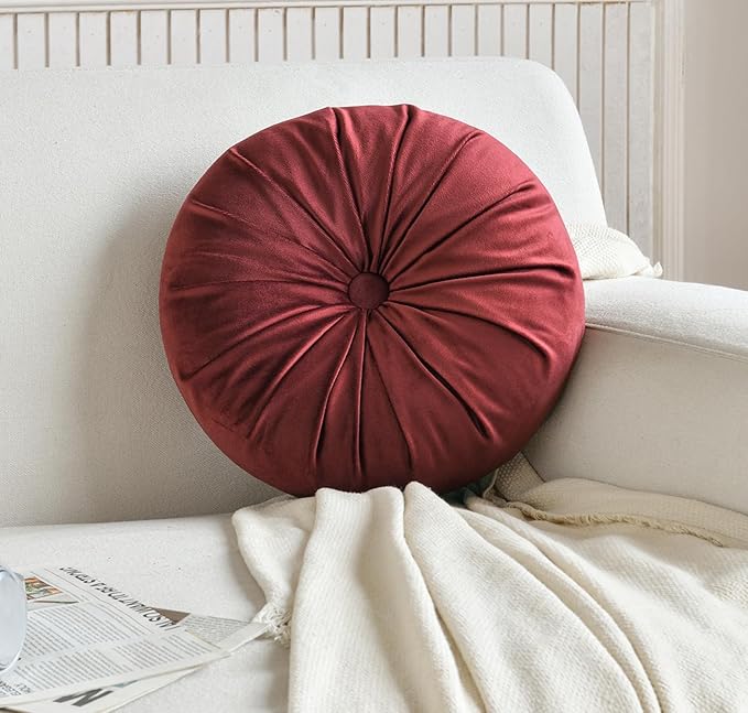 Amazon.com: Eoieov Round Throw Pillow 13.78 Inch Decorative Round ...
