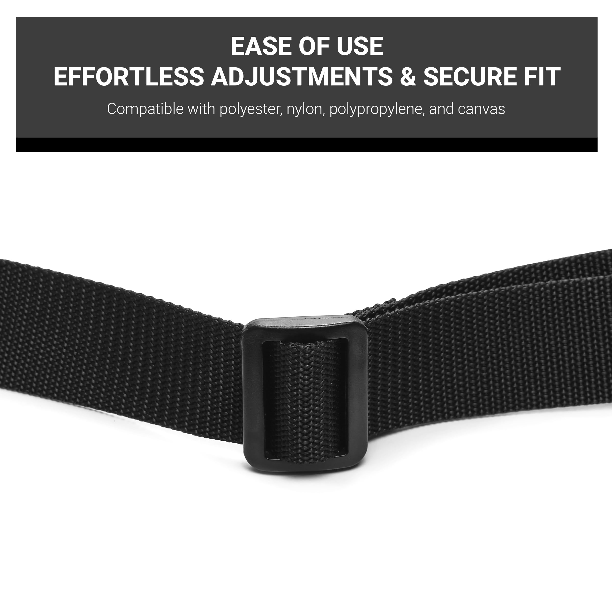 Snapklik.com : Strapworks Black Plastic Wide Mouth Tri-Glide Slide For ...