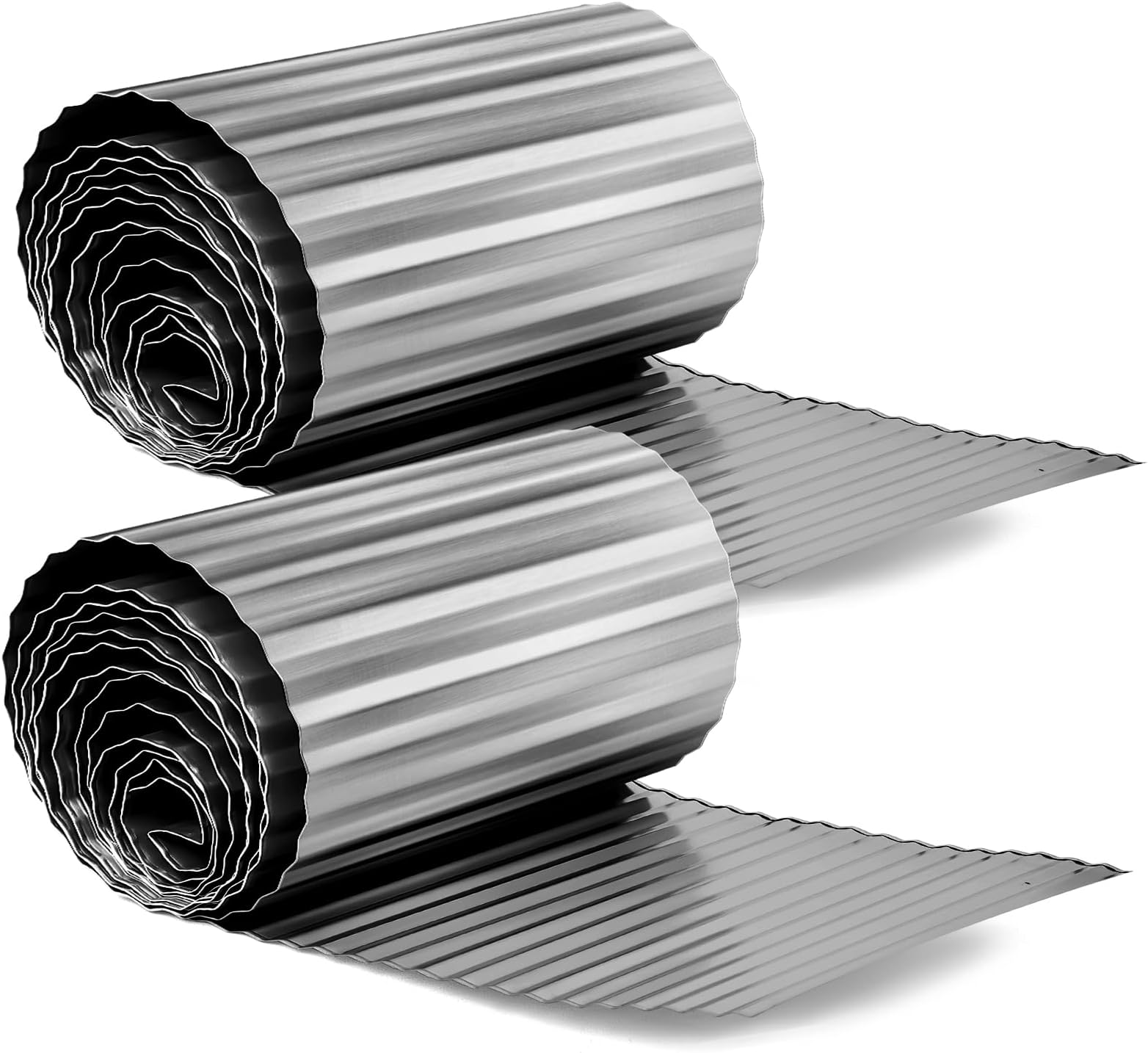 Amazon.com : Sasylvia 12 Inch x 20 ft Corrugated Metal Garden Edging ...