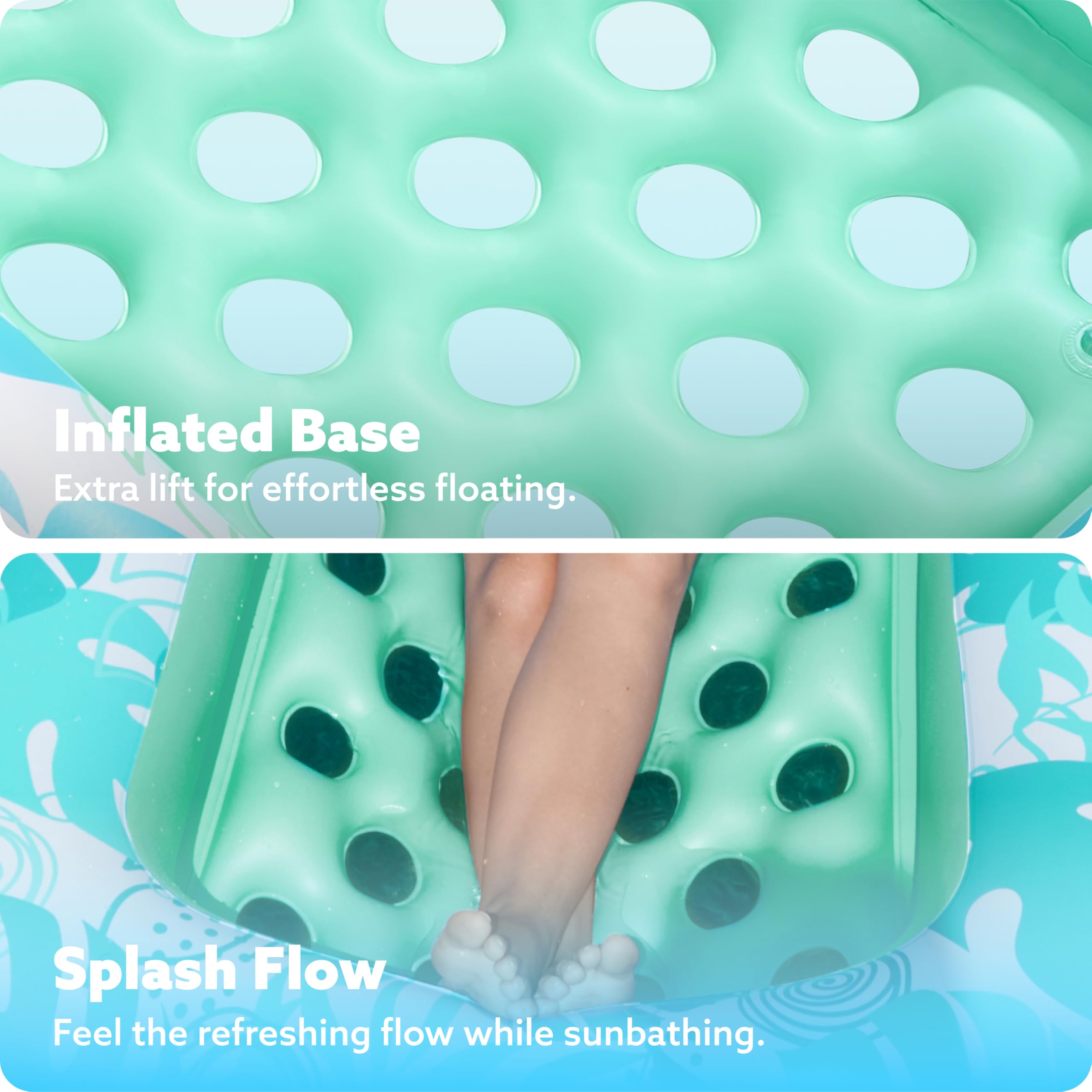 Snapklik.com : SLOOSH Inflatable Tanning Pool Lounger Float,72" X 38 ...