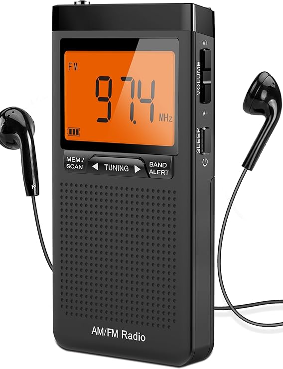 Amazon.com: AM FM Portable Radio Personal Radio with Excellent ...
