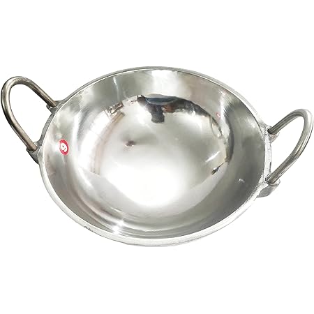 Buy NURAT® Aluminium Casting Hindalium Kadai with Handle Size-6 (2 ...