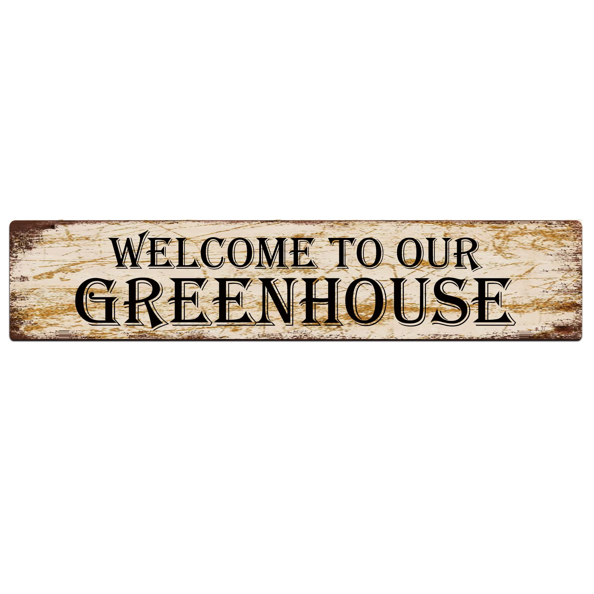 Amazon.com: KILSPU Welcome to Our Greenhouse Sign Vintage Metal Sign ...