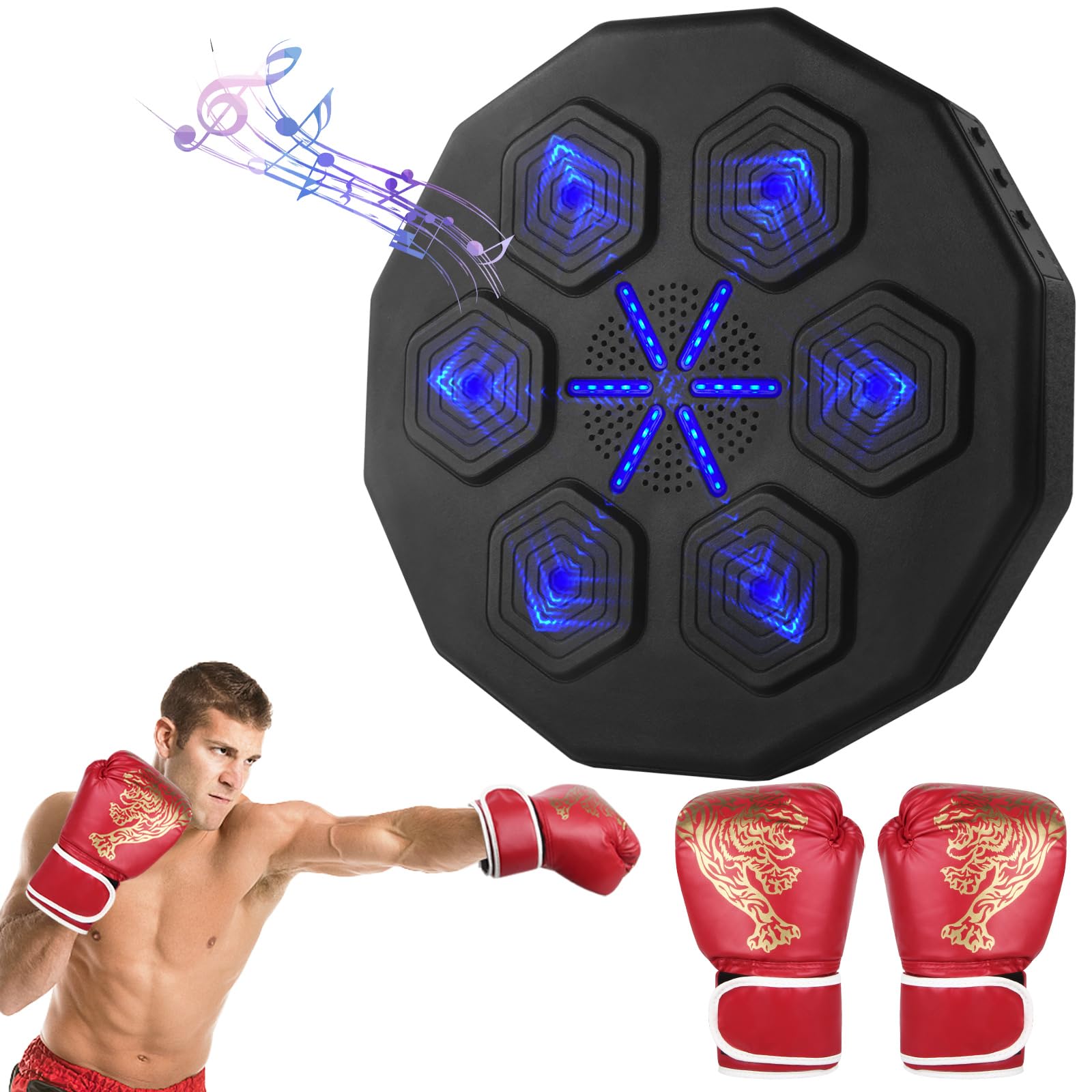 NELOMO Music Boxing Machine Wall Mount Boxing Equipment Home Boxing ...