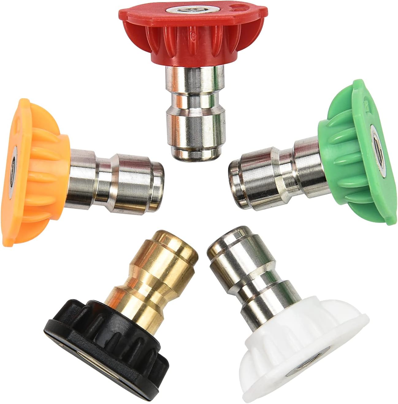 Amazon.com: JMILY Pressure Washer Nozzle Tips, Multiple Degrees 5 ...
