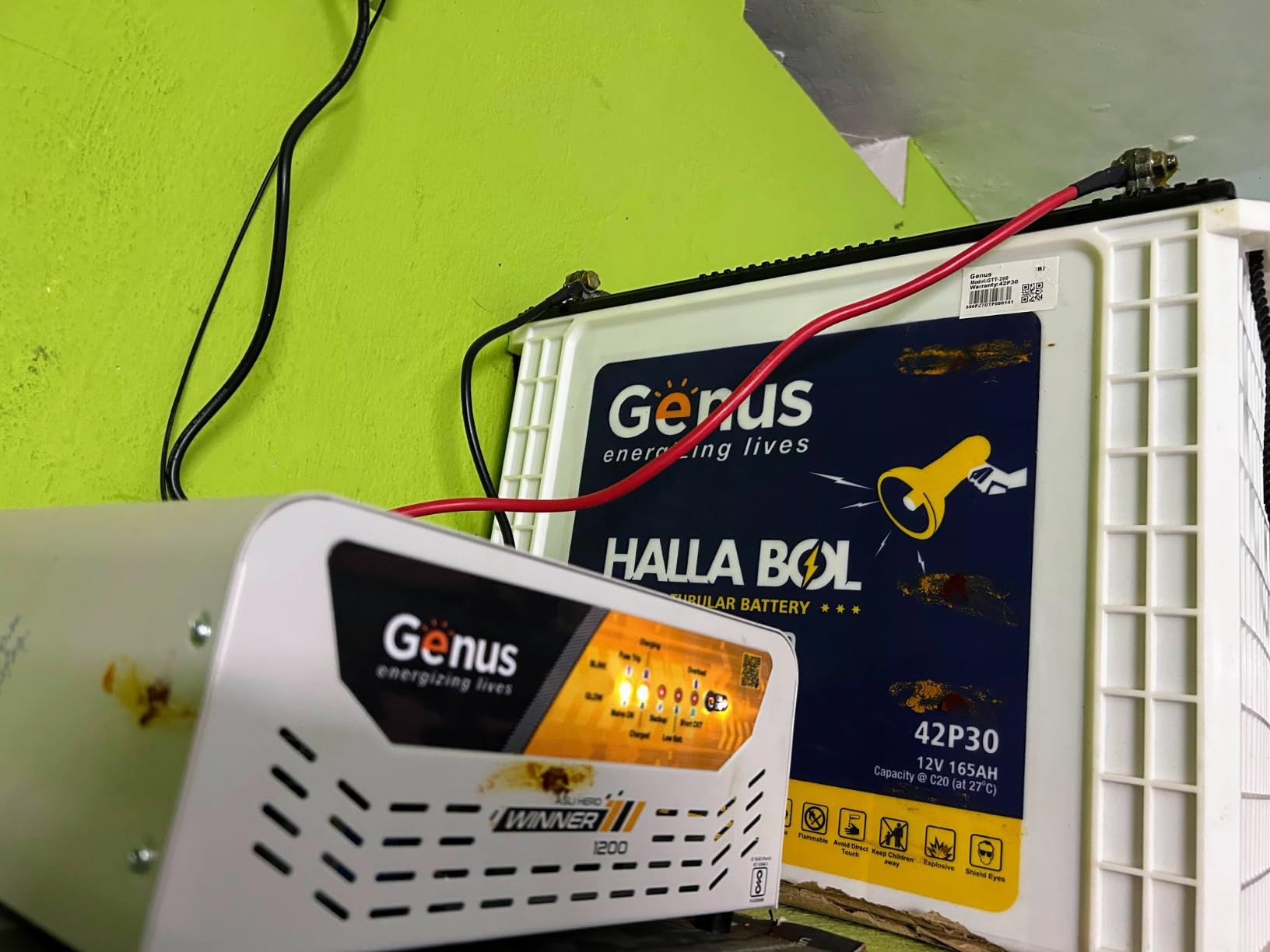 Genus Inverter with Battery Combo (Inverter: Winner 1200 / Pure Sine ...