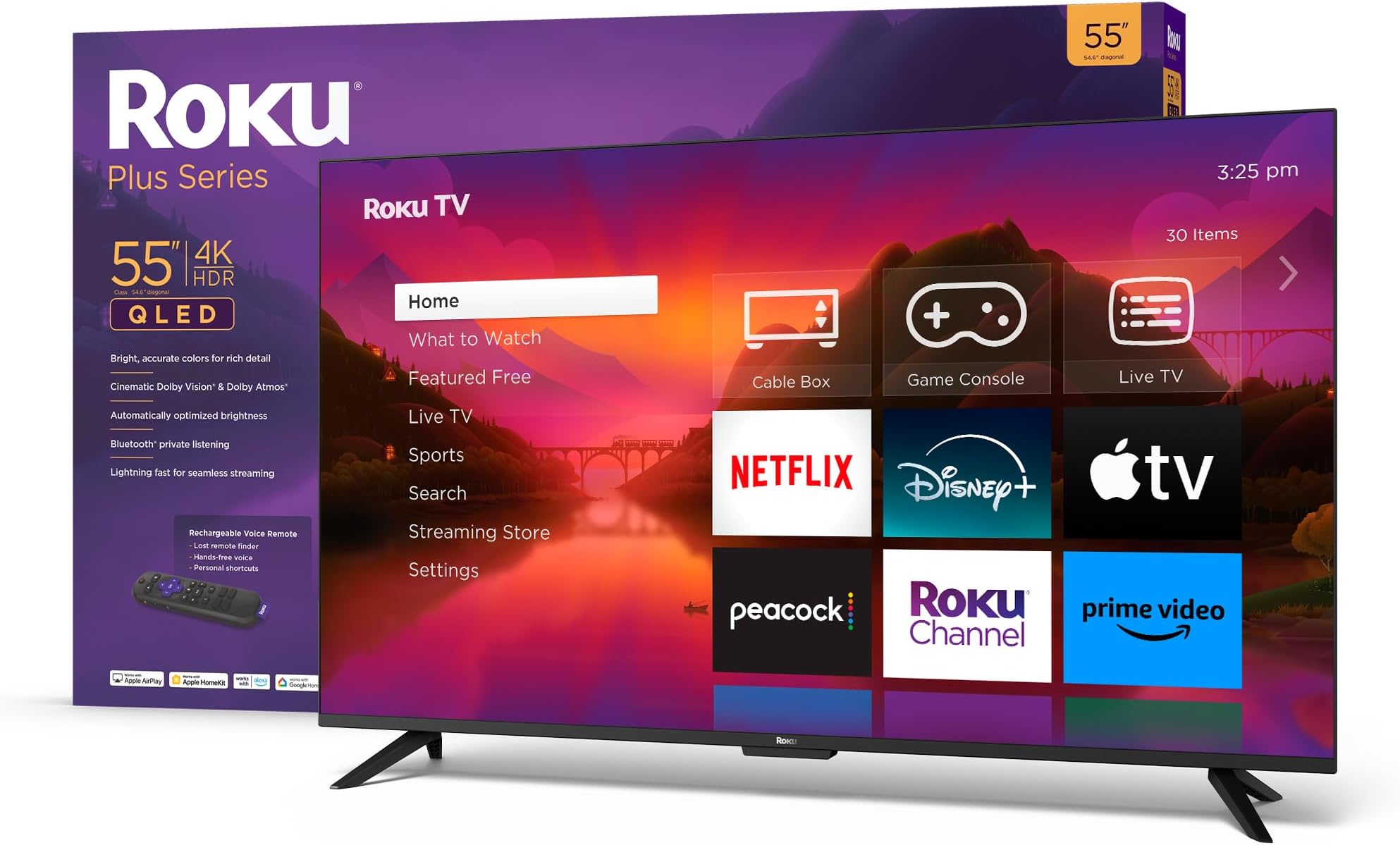 Amazon.com: Roku Smart TV – 55-Inch Pro Series 4K QLED RokuTV with ...