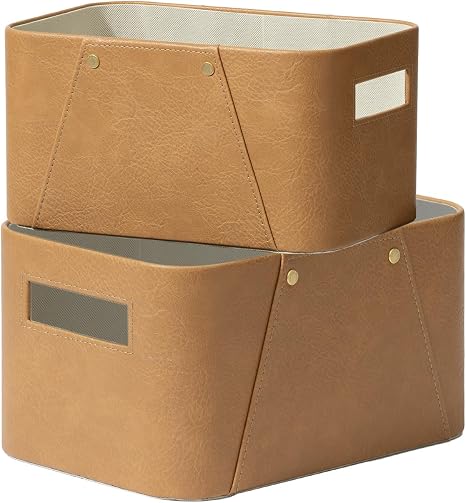 Amazon.com: La Jolie Maison Storage Baskets for Organizing, 2 Pack ...