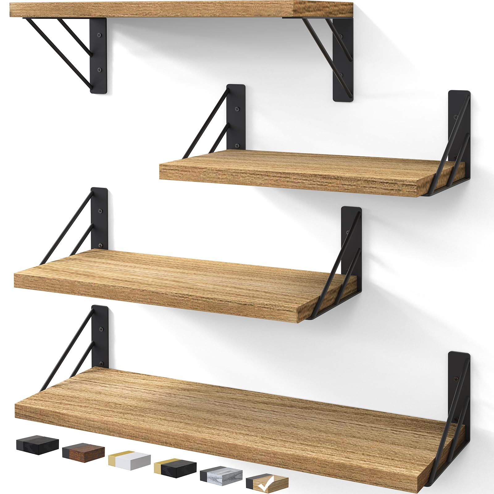 Amazon.com: BAYKA Wall Shelves for Bedroom Decor, Floating Wall Shelves ...